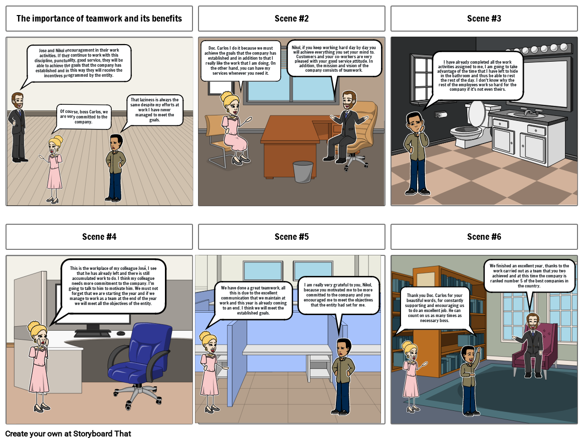 The Importance Of Teamwork And Its Benefits Storyboard The Importance Of Teamwork And Its Benefits Storyboard