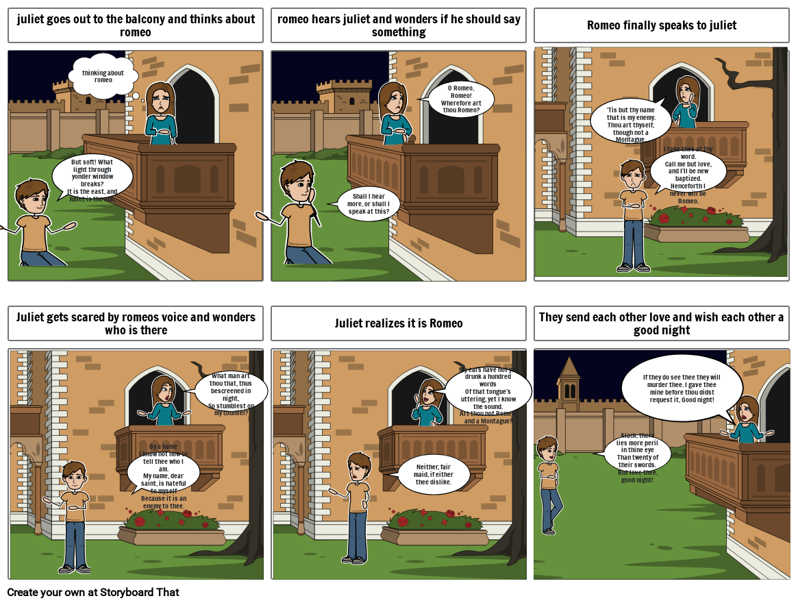 Romeo And Juliet Storyboard By 70fd7880