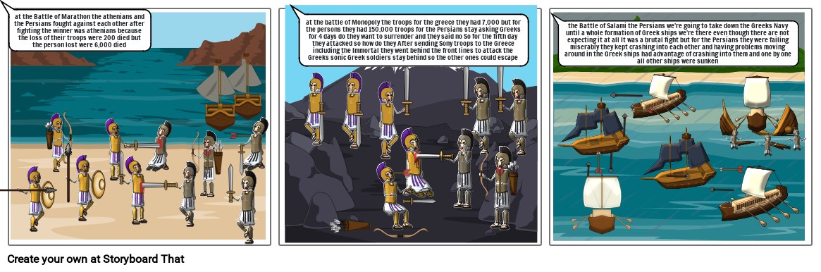 The Greeks and the Persian War Storyboard par 710c33e3