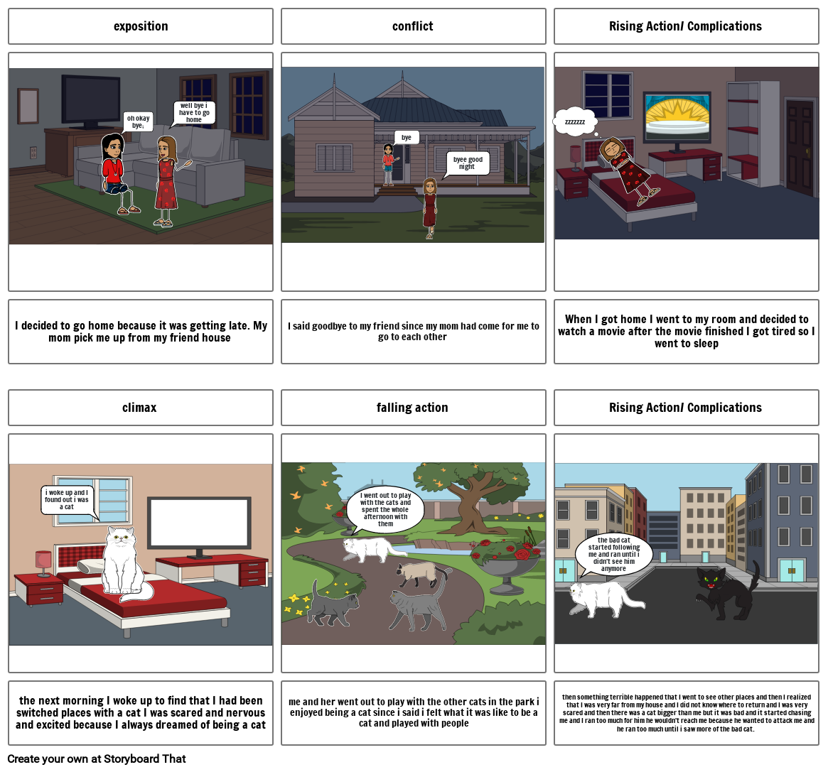 The cat Storyboard por 7114037f