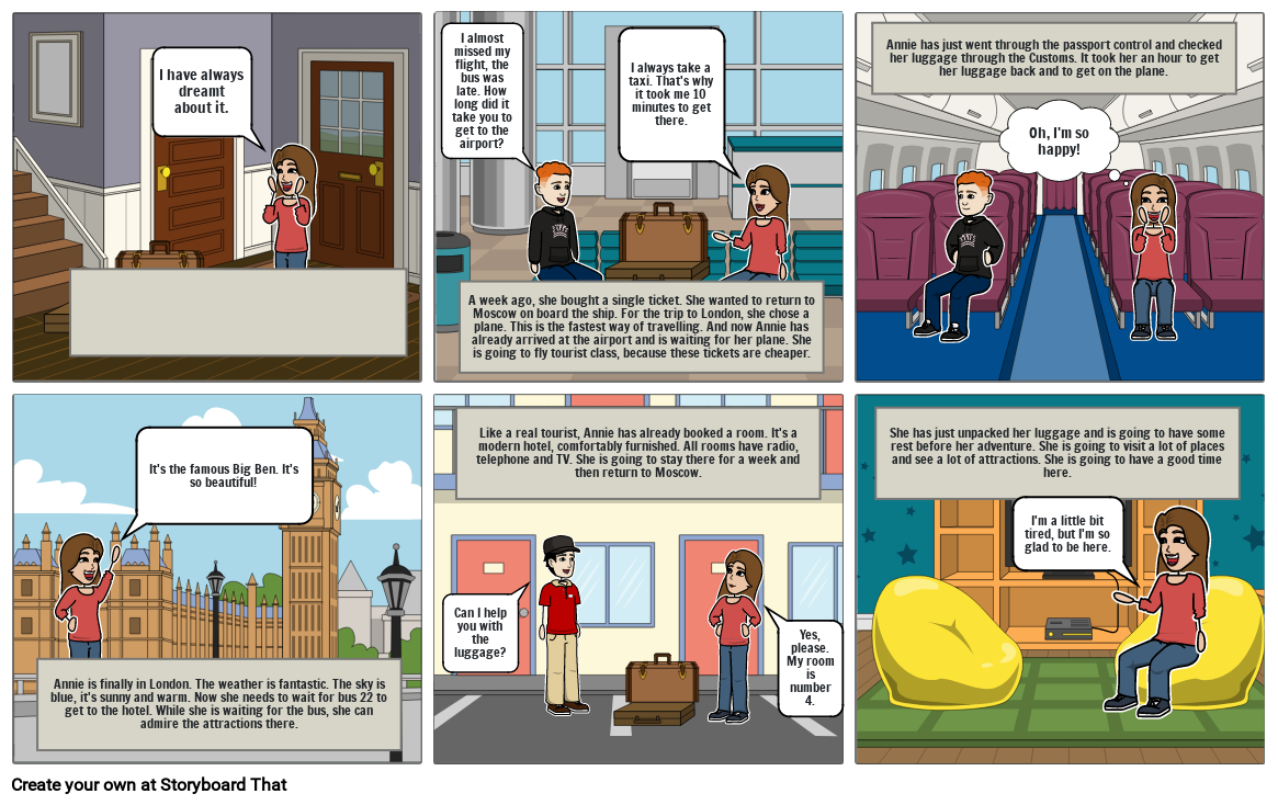 Annie's trip Storyboard by 71845ce8