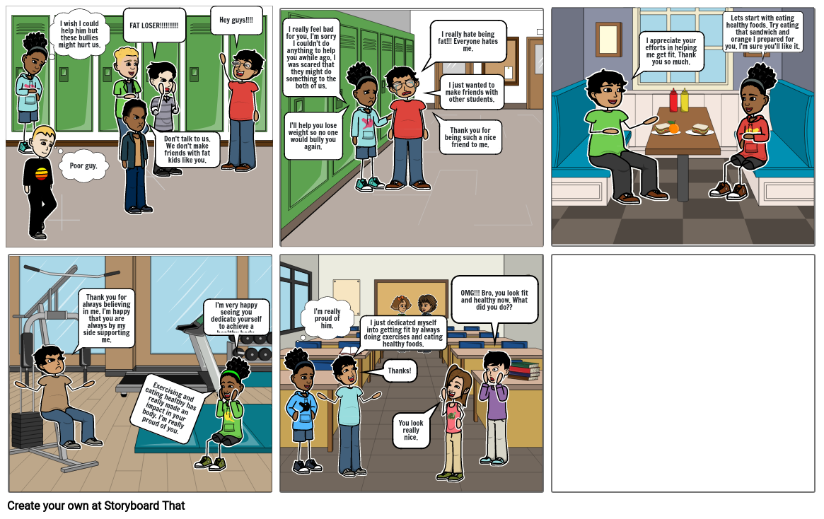 Bullying Storyboard by 727d80f1