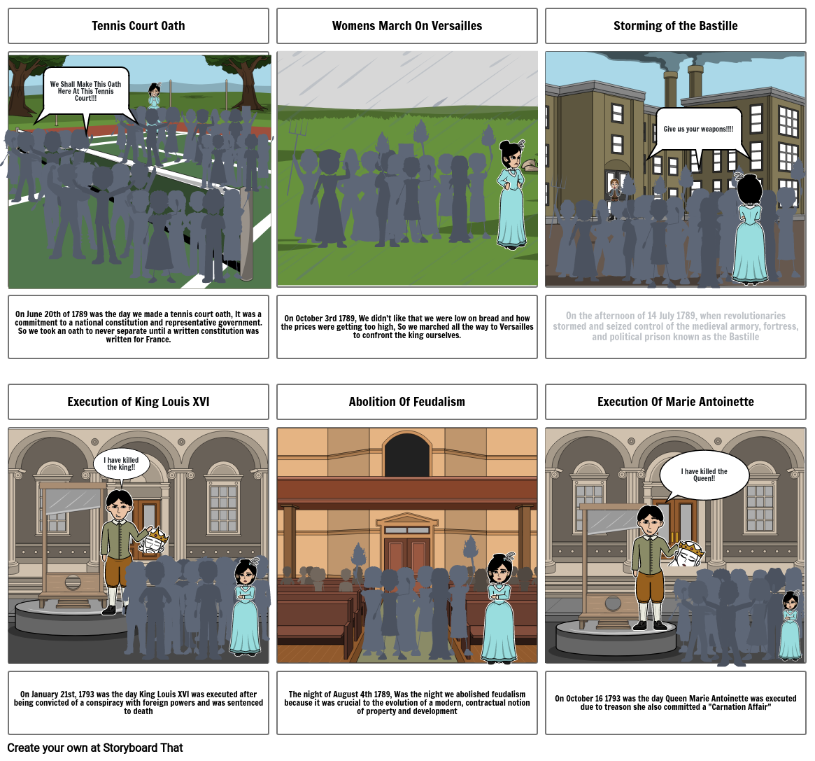 French Revolution By Karma George Storyboard por 7289e30a