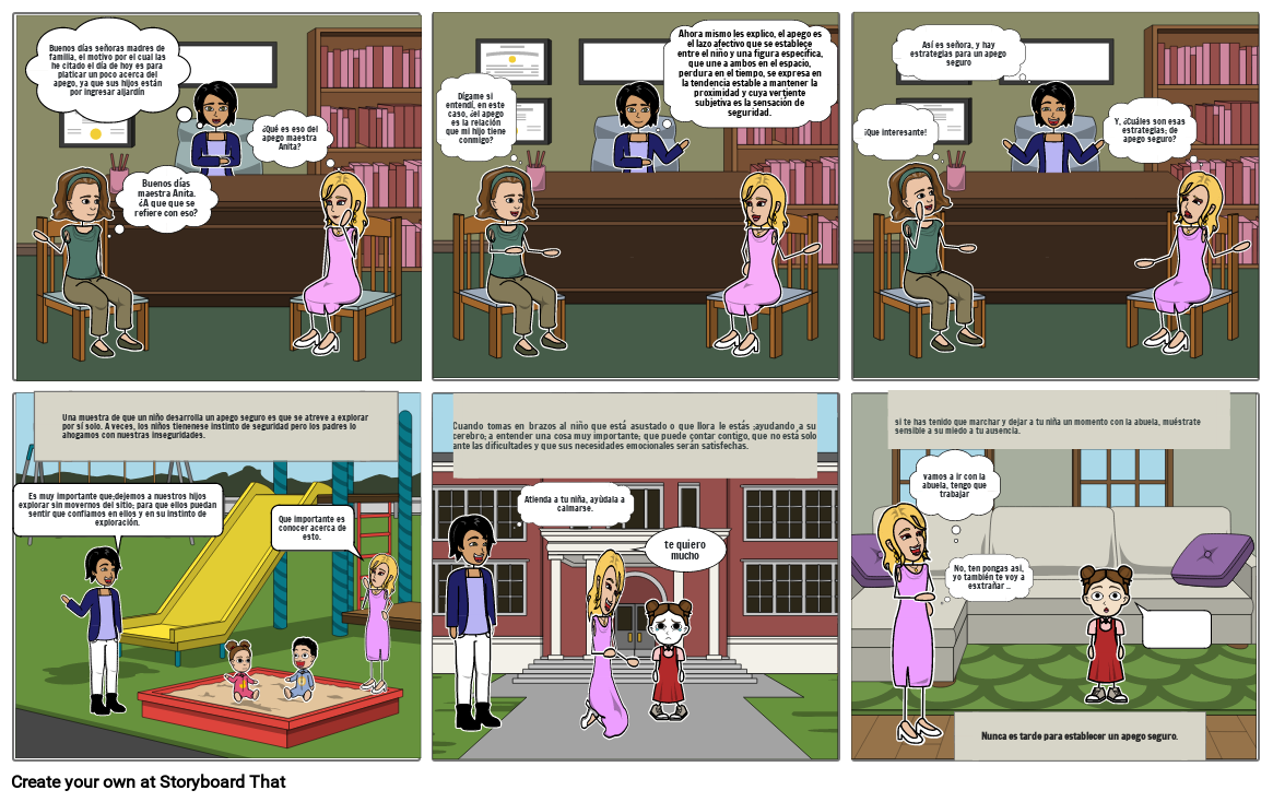 Estrategias para un apego seguro Storyboard by 72ae7d4a Estrategias para un apego seguro Storyboard by 72ae7d4a