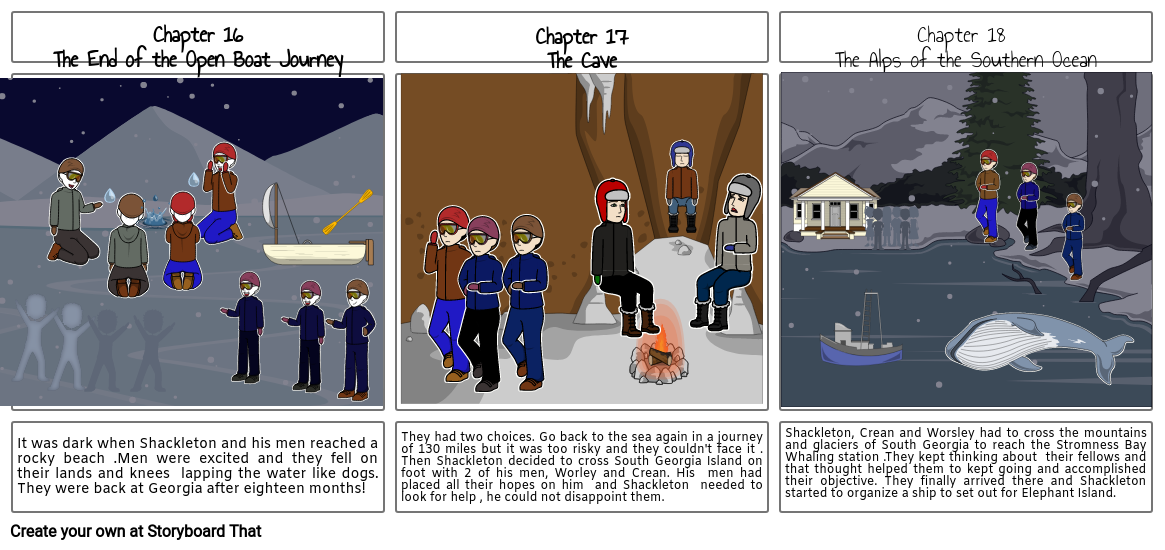 Shipwreck at The Bottom of The World (1) Storyboard