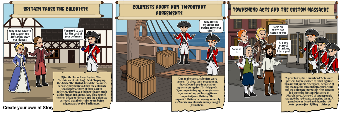 Elaine Winchester, 2nd Period-Road to American Revolution Storyboard