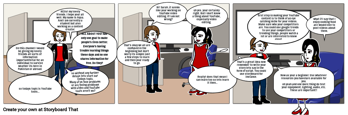 youtube video editing Storyboard by 730b0a96