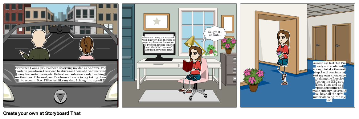 cle - learning to drive Storyboard by 734c4d7c