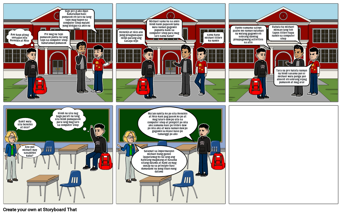 Proyekto Sa Esp Comic Strip Storyboard By 739a3931