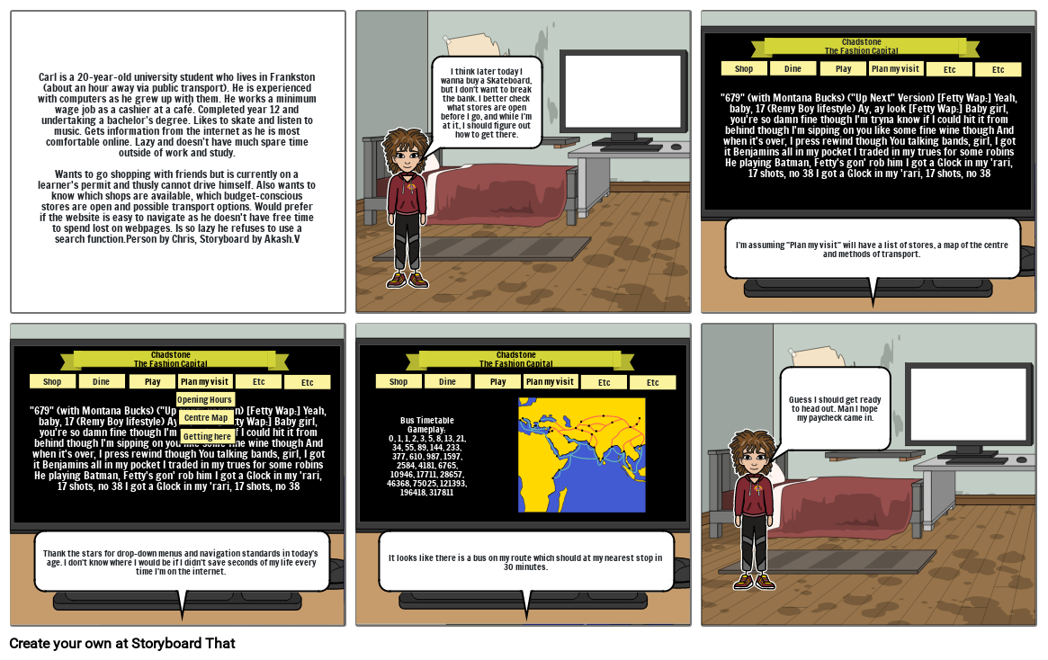 Uni Student Storyboard Storyboard par 73a2c138