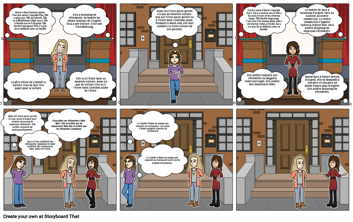 Pauvre Anne French StoryBoard القصة المصورة من قبل 73bf4c08