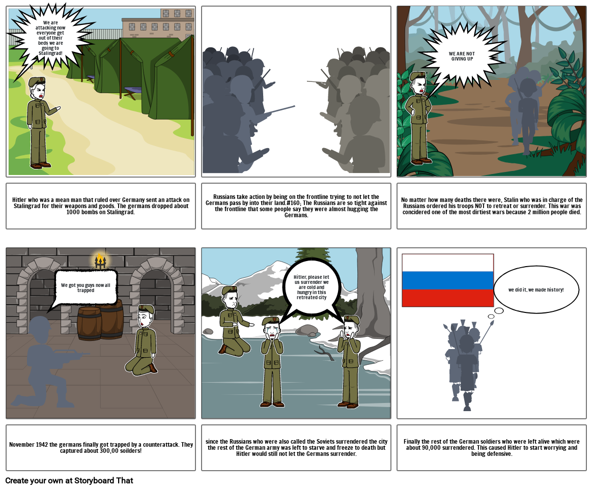 The battle of Stalingrad Storyboard por 73e7559d