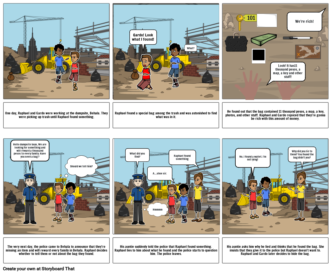 Trash by Andy Mulligan Storyboard by 73eb0f58