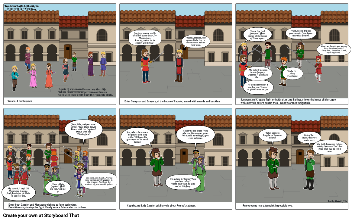 Romeo&Juliet Storyboard by 7456faab