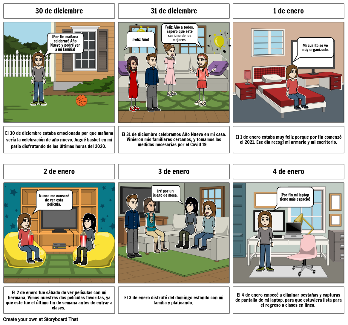 Español 15 dias parte 1 Storyboard par 74b1b7f0