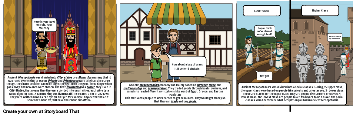 SS Major, Mesopotamia GRAPES comic book 2 Storyboard