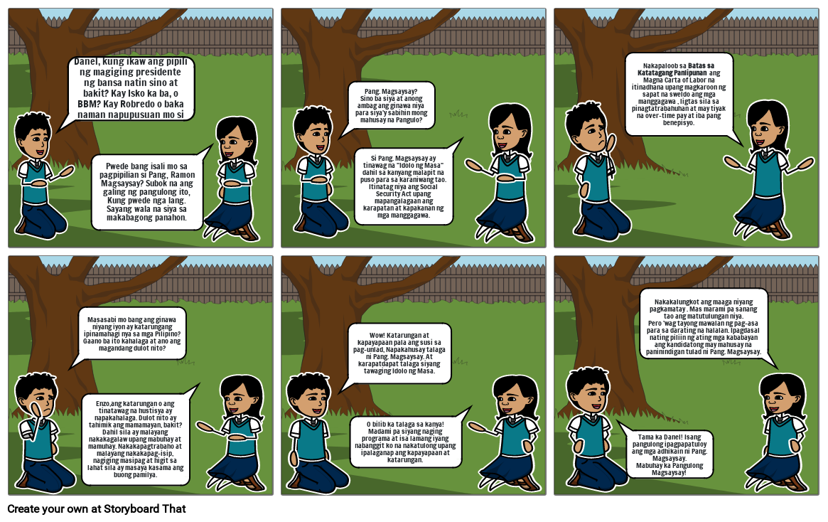 Comic Strip Storyboard by 74ca25a2