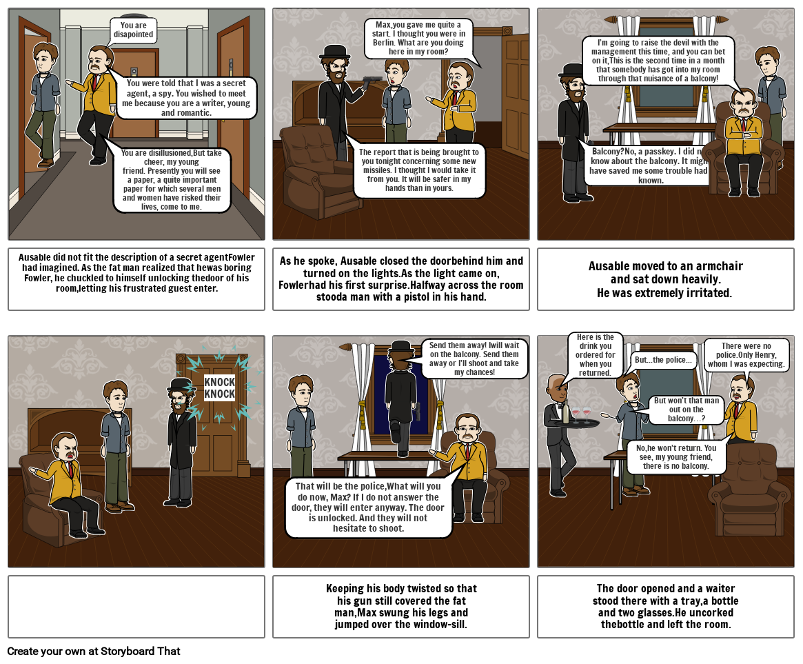 Midnight Visitor Storyboard por 74fa4a64