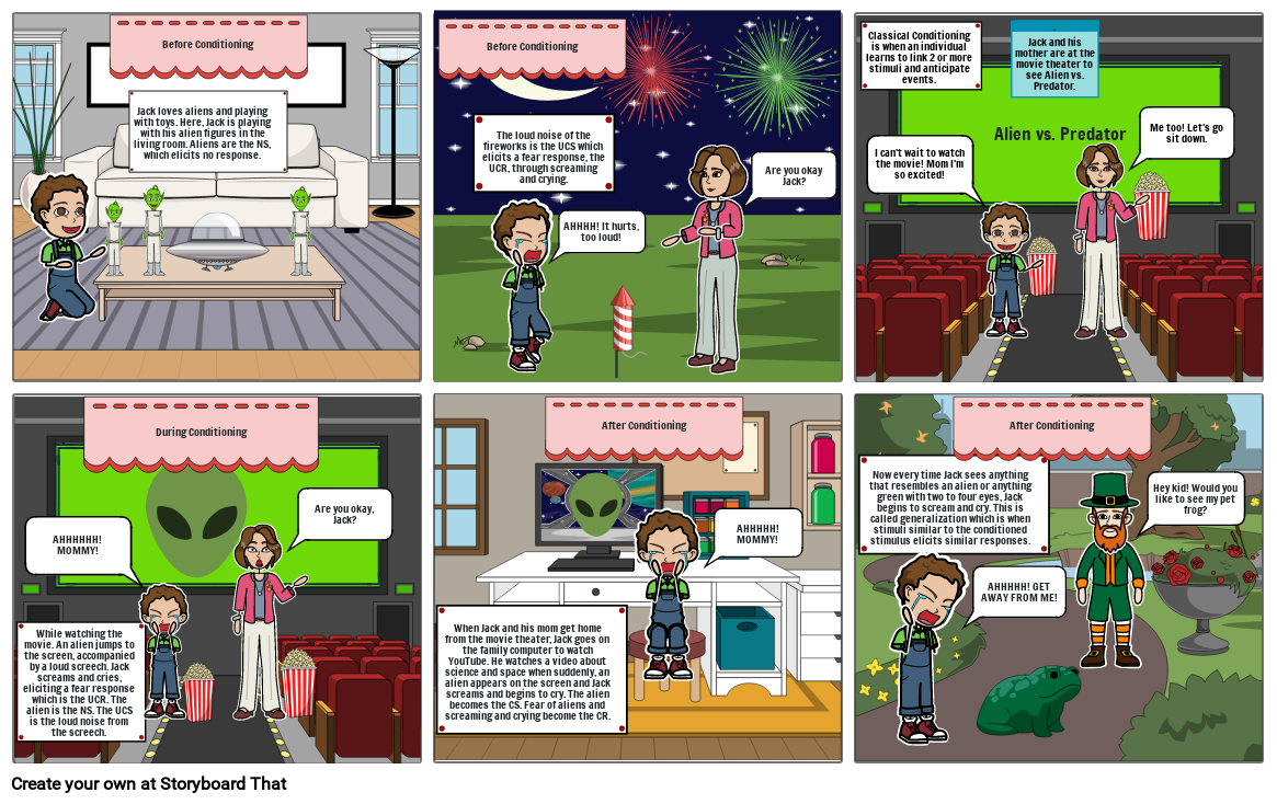 Alien Classical Conditioning Storyboard par 75195840