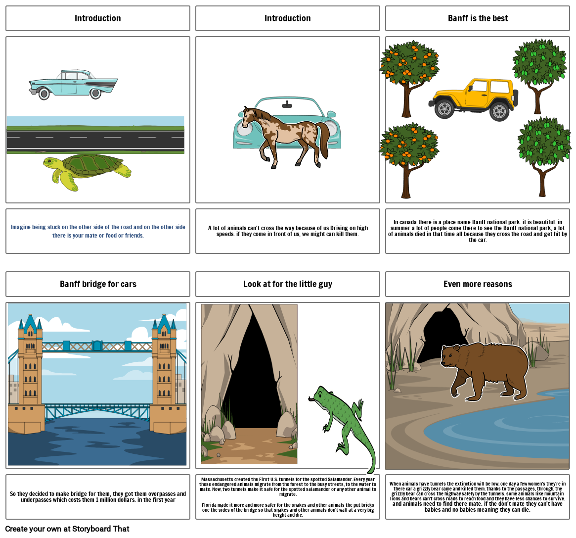 Critter Crossings Storyboard by 753b874a