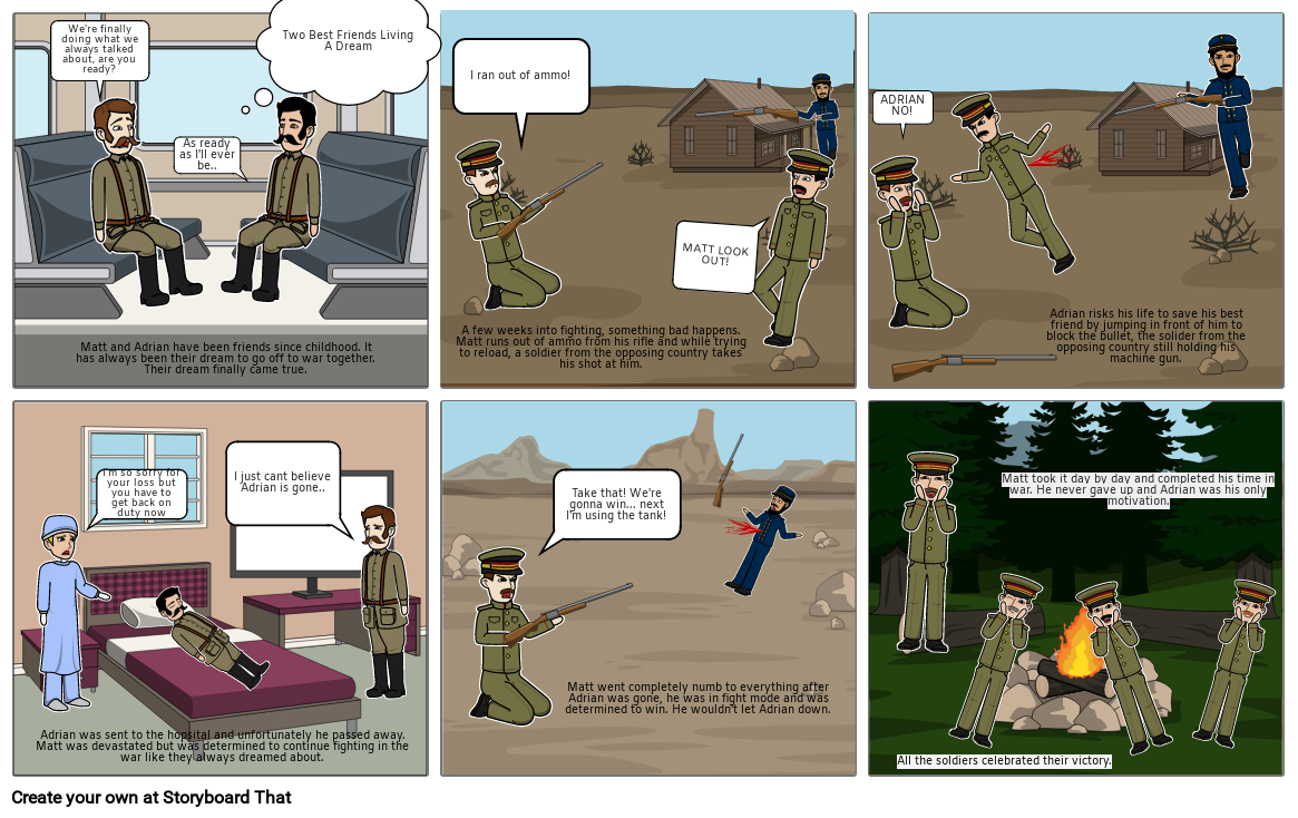 WWI Comic Strip Storyboard par 7564d12b