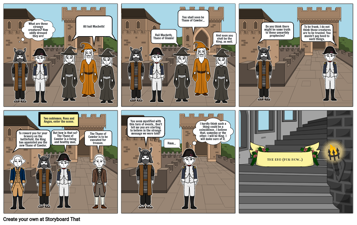 Three Witches and Their Prophecies Storyboard par 75715c2e