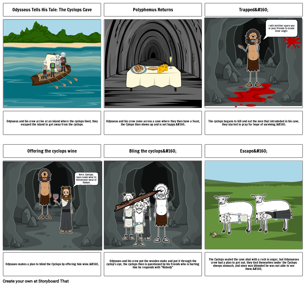 The Odyssey Storyboard By 75bdb313