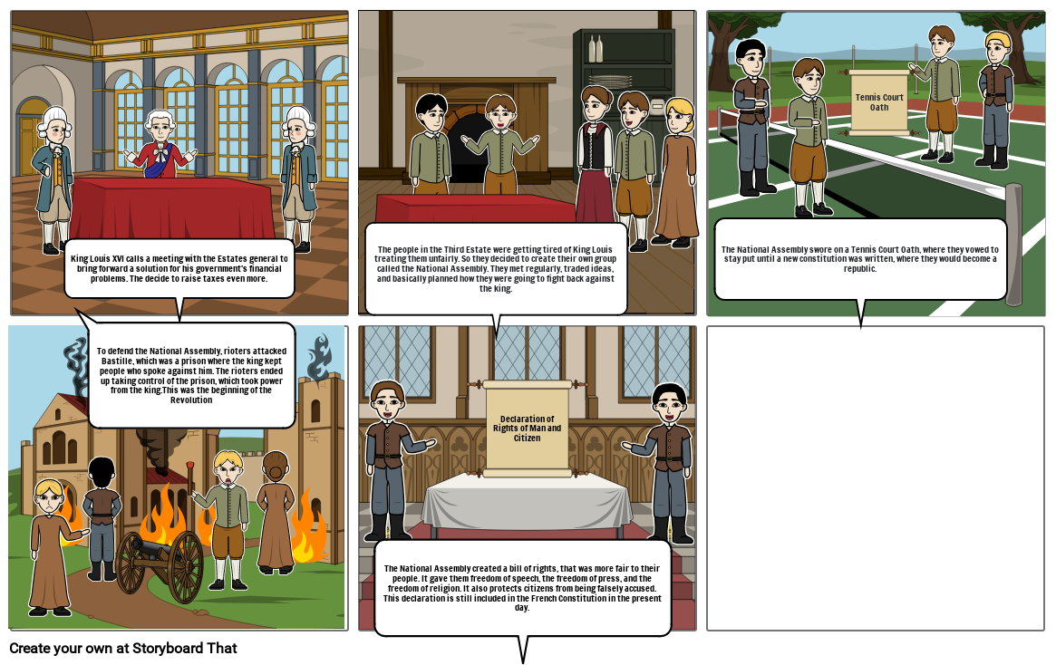 French Revolution Storyboard by 75e179ae