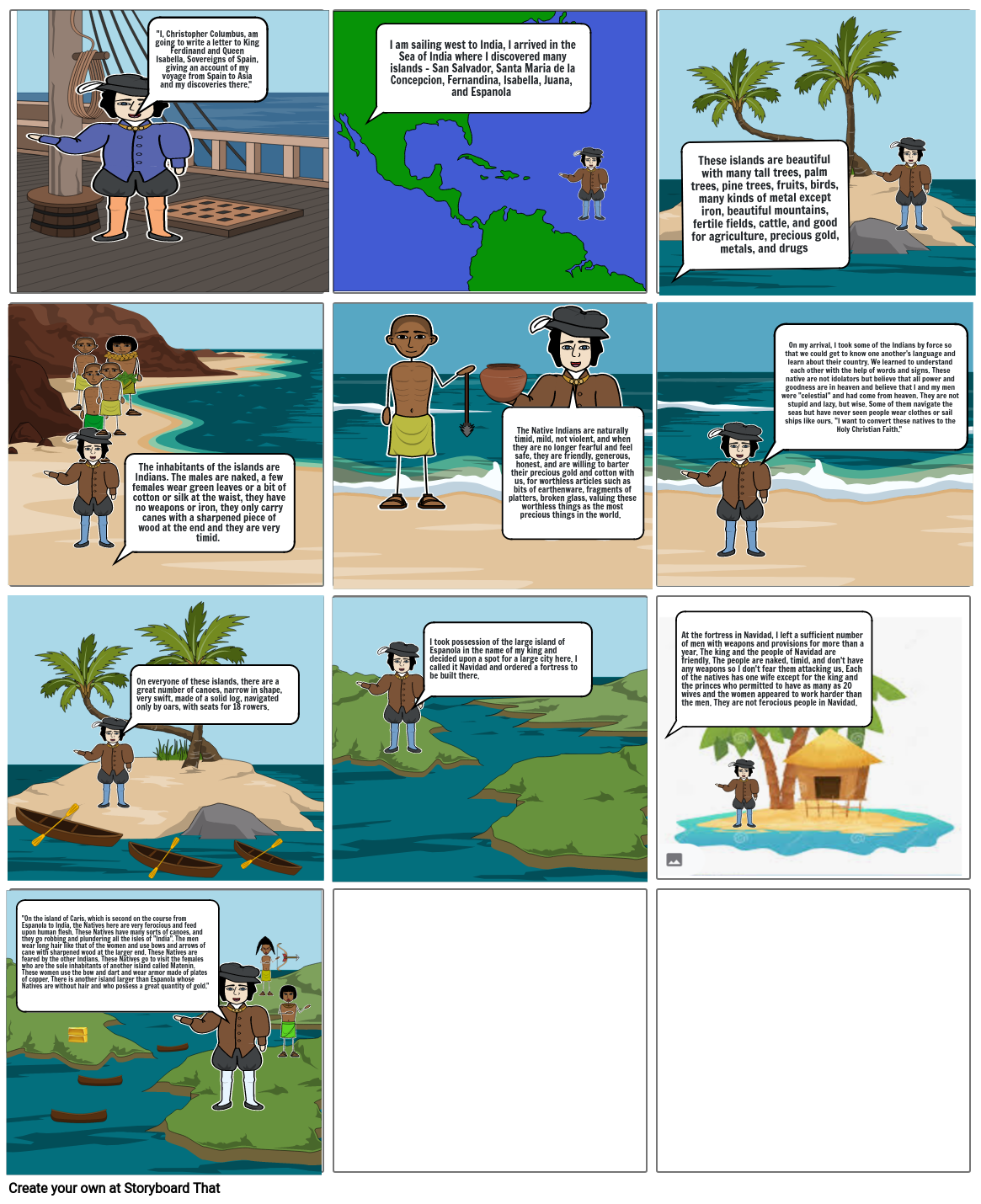 Christopher Columbus's letter to the King and Queen of Spain