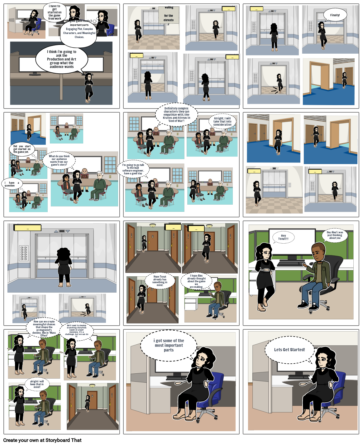 Immersive Storytelling Storyboard por 76184ee0