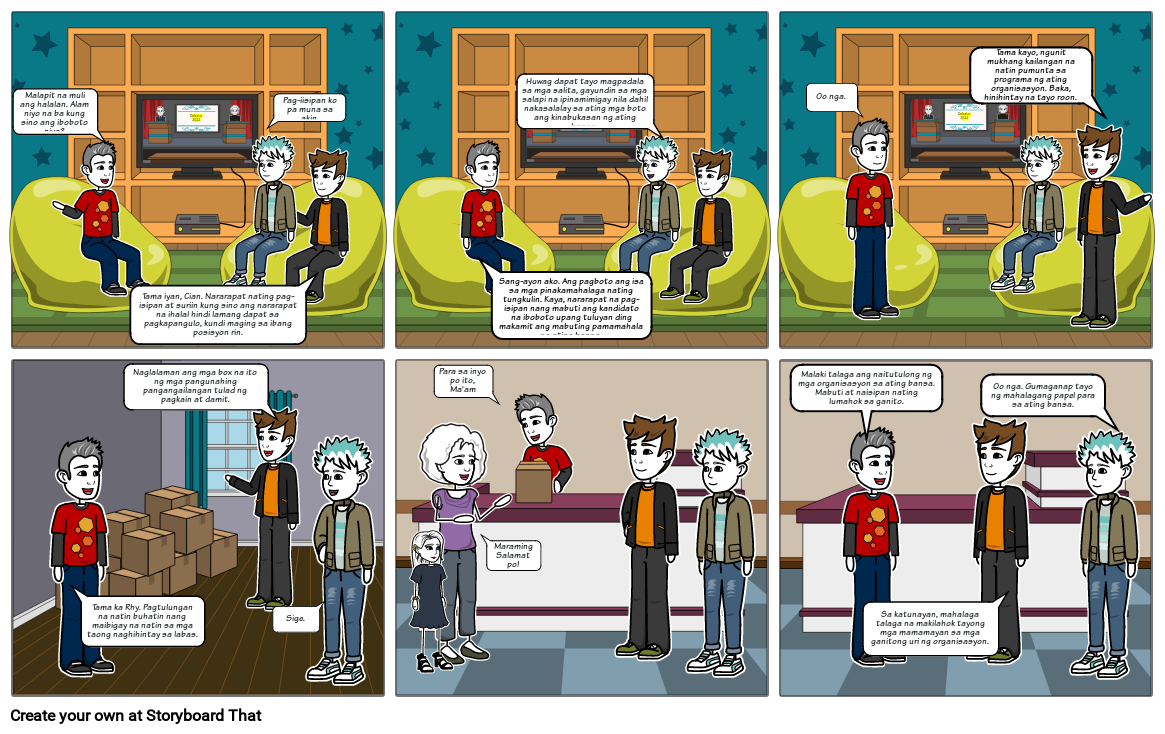 Comic Strip Storyboard by 766e8ae9