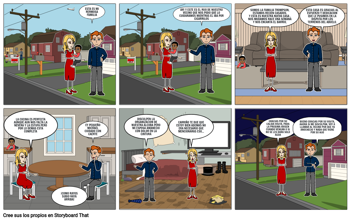 La Familia Thompson Storyboard By 7751532d
