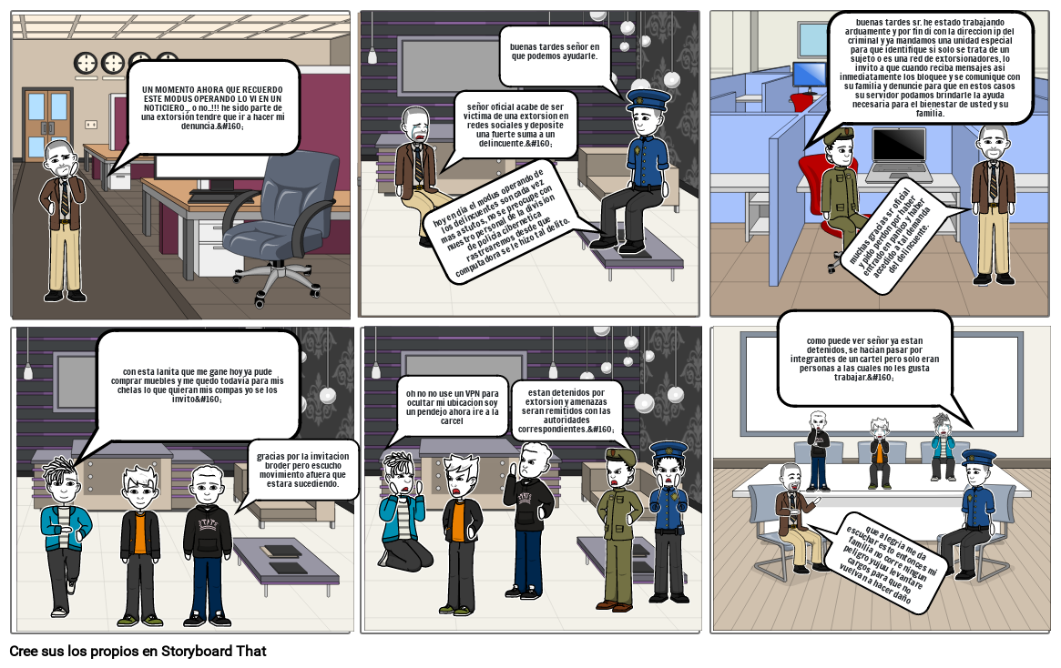 EXTORSION 2 Storyboard por 776e26b6