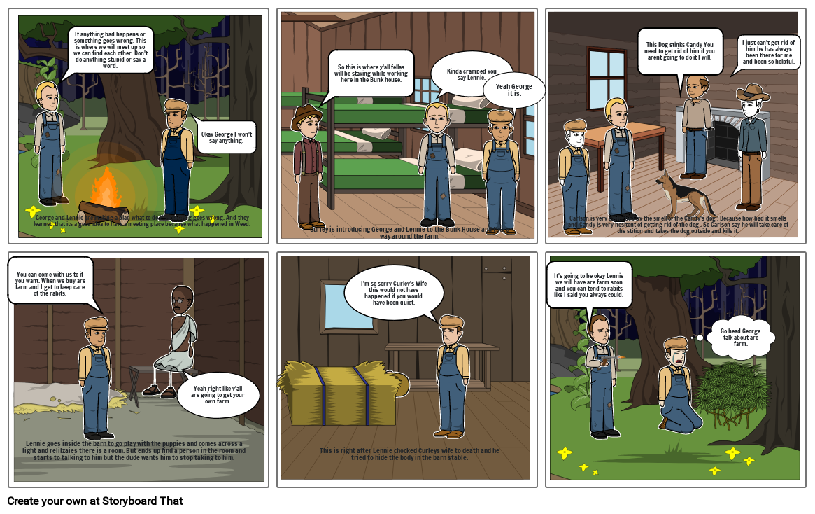 Of Mice And Men Storyboard par 77e98af5