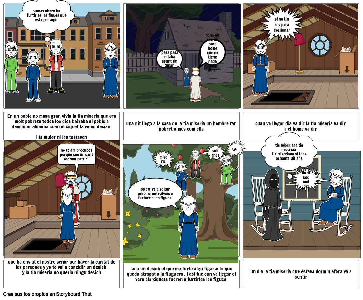 La Tia Miseria Storyboard Par 77f1d6da