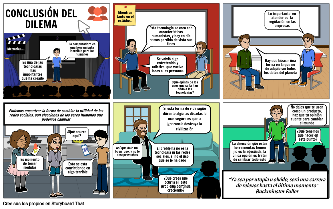 Conclusión del dilema Storyboard by 7835a02b