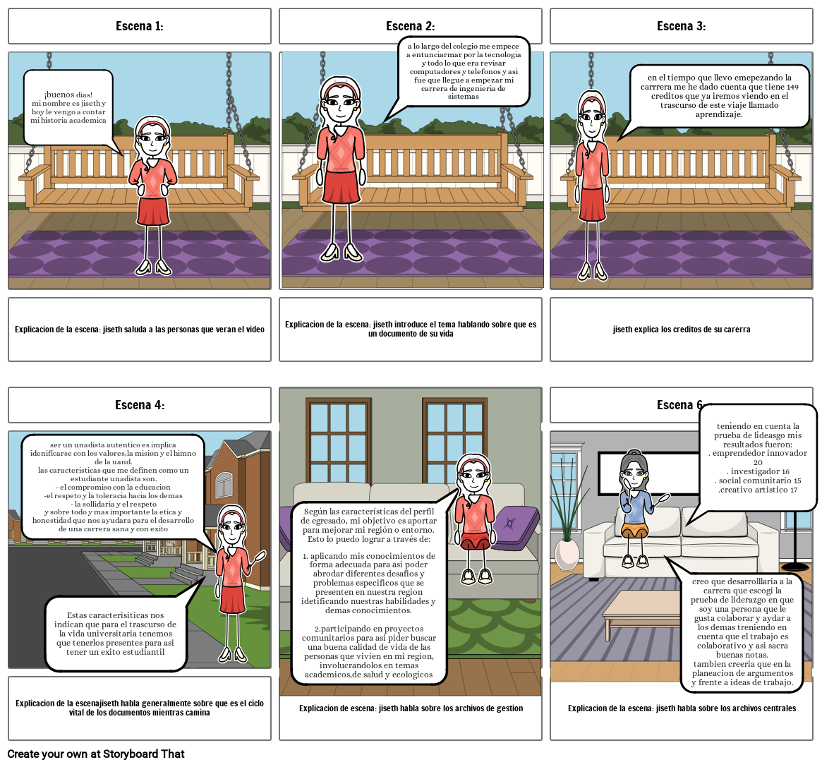 Mi Vida Univeersitaria Storyboard Por 7848c4ce