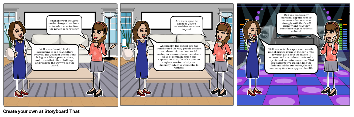 Intergenerational Interview Storyboard by 784ebb72