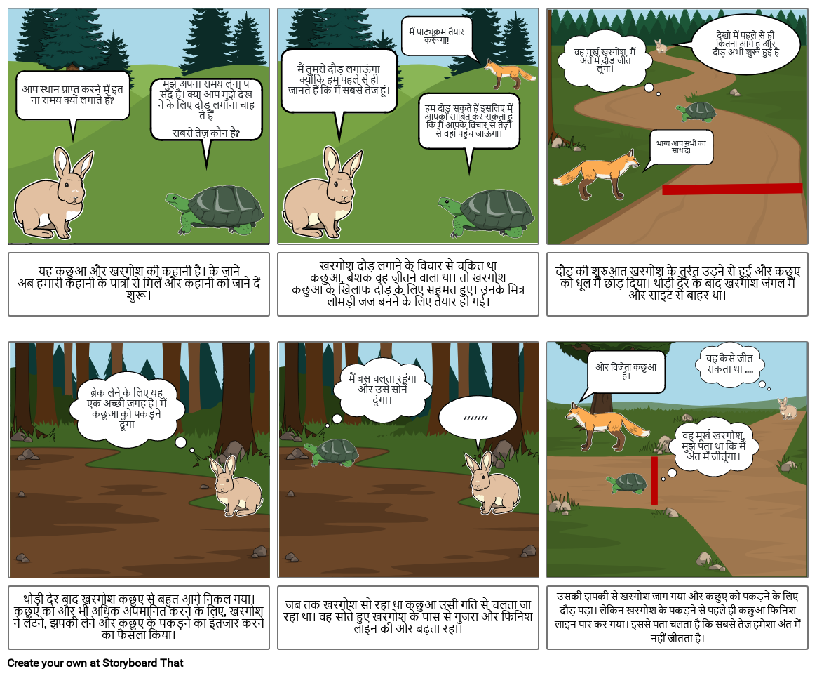 Hindi Comic Strip- Chaya-8H Storyboard by 787e1000