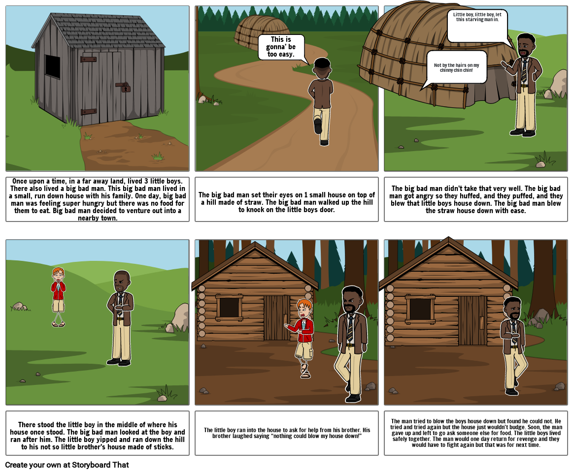 The Big Bad Man Storyboard by 789ac180