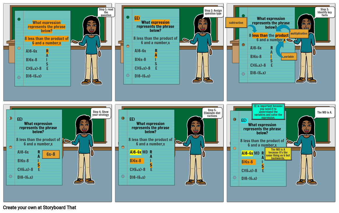 Math Achievement Project Storyboard por 789f004a