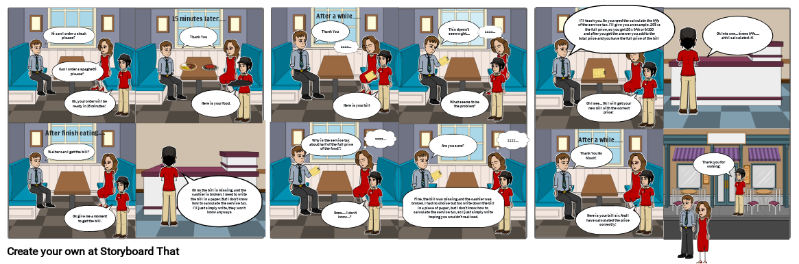 Math Comic Storyboard por 79223990