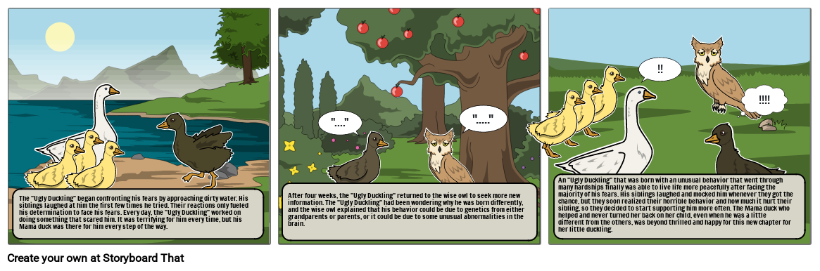 The Ugly Duckling Storyboard by 79783ef0