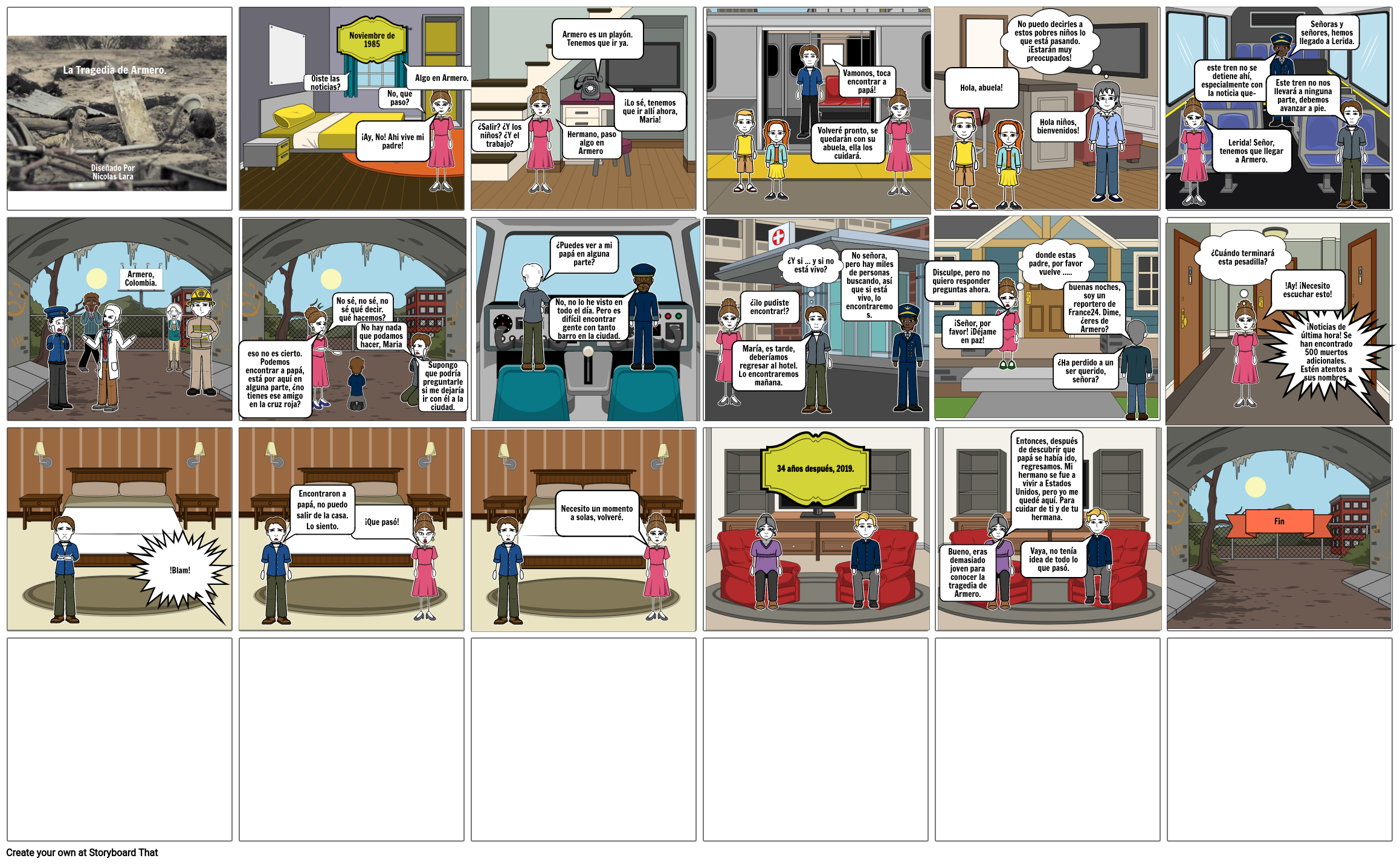 Spanish Summative Storyboard por 79adb2b5
