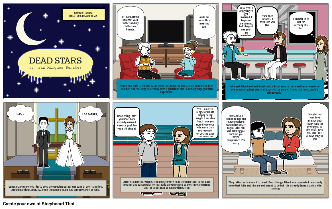 Dead stars Storyboard by 7a705e80