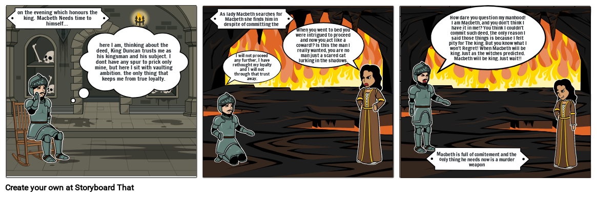 Macbeth act 1 scene 7 Storyboard by 7a801408