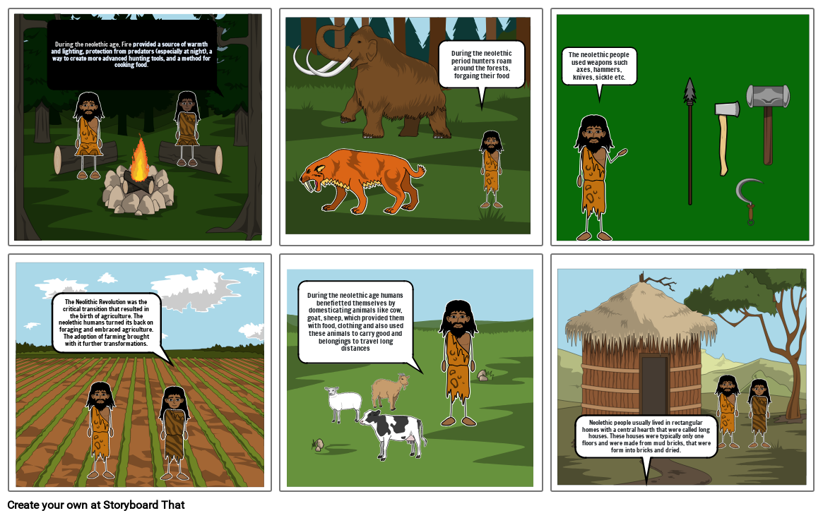 Evolution of neolethic age Storyboard by 7a8c6ee0