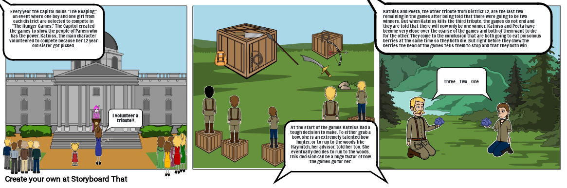 Hunger Games Choice Reading. Storyboard por 7aa31337