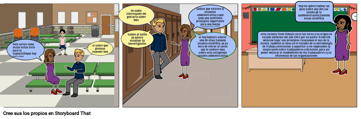 escuela cientifica administrativa Storyboard af 7abf6c48