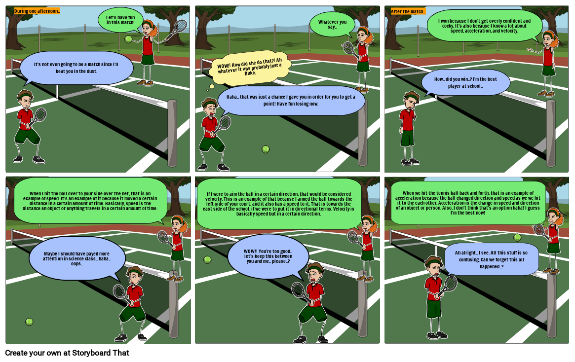 speed and velocity Storyboard por 7aece3f6